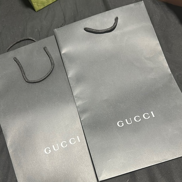 Gucci | Bags | Gucci Stylish Gray Gift Bags | Poshmark